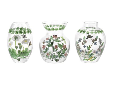 Amazon.com: Portmeirion Botanic Garden Hand-Painted Mini Vases, Set of ...