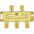 Amazon.com: GE Digital 4-Way Coaxial Cable Splitter, 2.5 GHz 5-2500 MHz ...