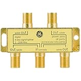 Amazon.com: GE Digital 2-Way Coaxial Cable Splitter, 2.5 GHz 5-2500 MHz ...