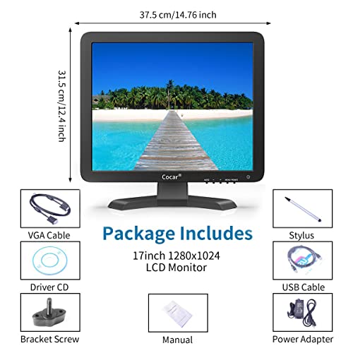 Cocar 17inch Touchscreen Monitor, TFT LCD Monitor Touch Screen ...