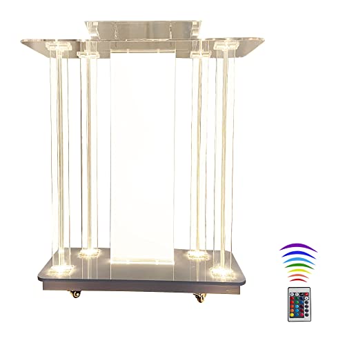 Clear Podium Stand - Acrylic Pulpits for Churches with Led Light ...