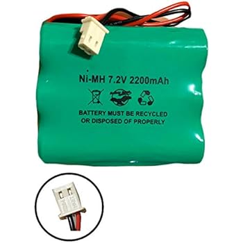 Amazon.com: 2GIG-BATT1 228844 6MR2000AAY4Z 7.2v 2200mAh Ni-MH Battery ...