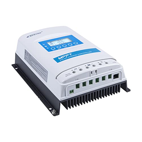 EPEVER MPPT Solar Charge Controller 10A 12V 24V Auto Max PV 60V Solar Panels, LED & LCD & 5 Keys ...