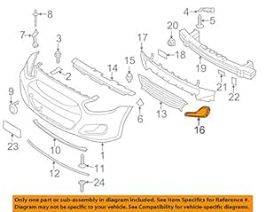 Amazon.com: Genuine Hyundai 86564-1R000 Blanking Fog Cover, Front ...