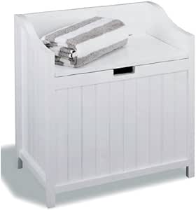Amazon.com: Neu Home Wooden Bench Laundry Hamper, 27 in. W x 14 in. D x ...