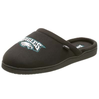 Amazon.com | Reebok Men's Philadelphia Eagles NFL Slippers, Black/White ...
