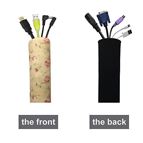 dahua Cable Management Sleeves,Neoprene Cord Organizer with Free Nylon ...