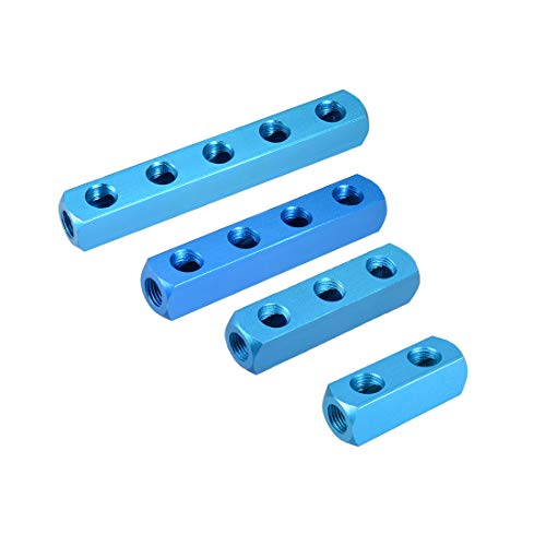 uxcell G Threaded Pneumatic Quick Connect Splitter Air Hose Inline ...