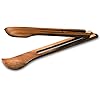 Amazon.com: Enrico 1222 EcoTeak Wood Spring Tongs: Food Tongs: Kitchen ...