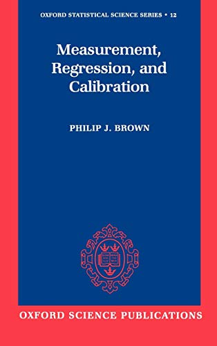 Amazon.com: Measurement, Regression, and Calibration (Oxford ...