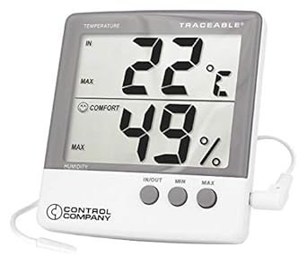 Control Company 4184 Traceable Jumbo Humidity/Temperature Meter: Amazon ...