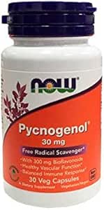 Amazon.com: NOW Supplements, Pycnogenol 30 mg (a Unique Combination of ...