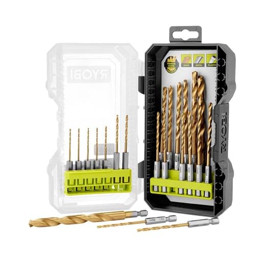 RYOBI 22 PC. Titanium Drill Bit Set, 1/4" Hex Shank for sale | Phoenix ...