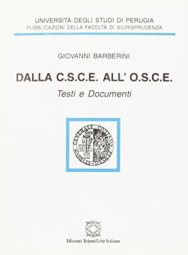 Valodaheart: Scarica Dalla CSCE all'OSCE. Testi e documenti [pdf ...