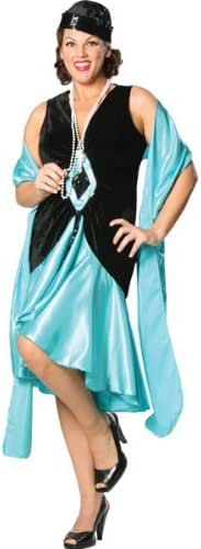 Amazon.com: Puttin on the Ritz - Teal Plus Adult Costume (Triple E ...