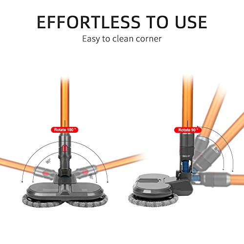 E.LUO Fluffy Dry and Wet Mop Cleaning Head for Dyson V7 V8 V9 V10 V11 ...