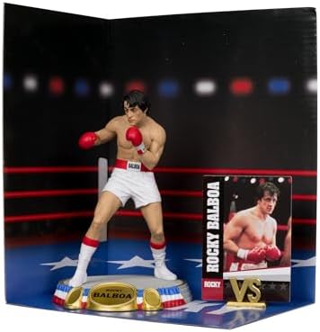 McFarlane Toys - Movie Maniacs, Rocky (1976) Rocky Balboa 6in Posed ...
