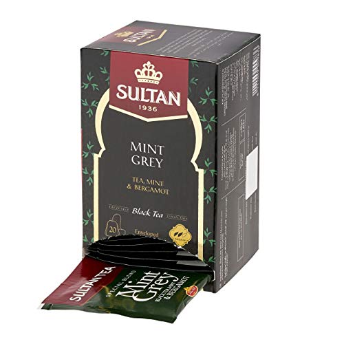 SULTAN TEA Mint Grey, Moroccan Mint Tea & Bergamont Herbal Black Teas ...