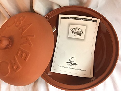 Terra Cotta Apple Baker Cookin' The American Way Lidded Baking Pan Pot ...