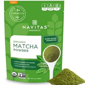 Amazon.com : Navitas Organics Matcha Powder, 3oz. Pouch — Premium ...