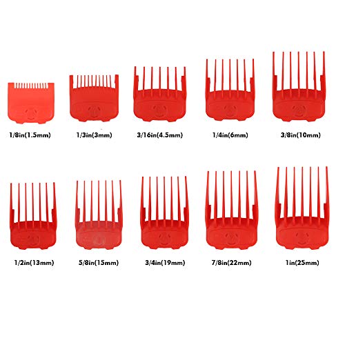 Professional Hair Clipper Guards Guides Hair Cutting Guides #3170-400- 1/8” to 1 fits for all ...