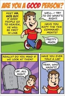 100 x English Are You A Good Person Flyer Bible Gospel Tract: Ray ...