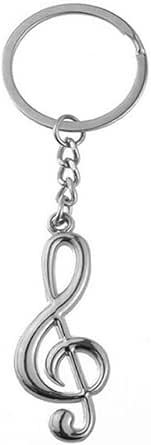 gootrades Musical Note Key Ring Keyfob Keyring Music Symbol Keychain at ...