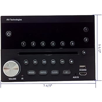 Amazon.com: iRV Technology IRV31 Am/FM/CD/DVD Rv Radio Stereo 2 Zones ...
