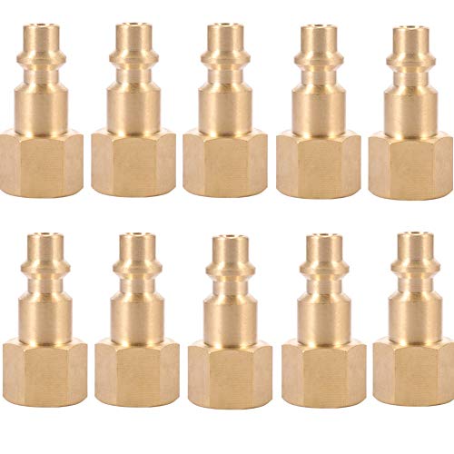 Brass Air Hose Quick Connect Adapter,Air Coupler and Plug Kit,Air ...