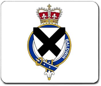 Amazon.com : Baldwin England Family Crest Coat of Arms Mouse Pad ...