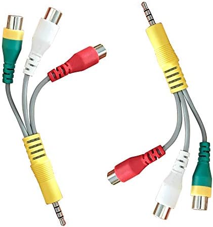 Replacement for Samsung Audio Video Composite Adapter Cable, 3.5mm to 3 ...