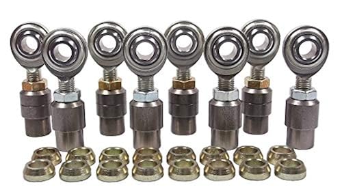 QSC 3/8 X 3/8-24 Economy 4-Link Rod End Kit with 3/8 Steel Cone Spacers ...