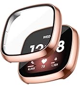 Amazon.com: NANW 4-Pack Screen Protector Case Compatible with Fitbit ...