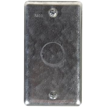 Hubbell-Raco 861 1/2-Inch Knockout in Center Handy Box Cover ...