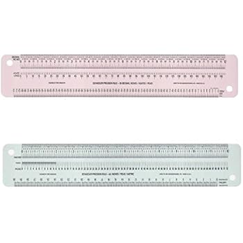Amazon.com : Schaedler Ruler 46-DP - Set of 2 : Office And School ...