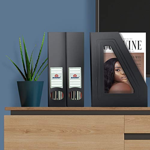 Acrimet Magazine File Holder, Durable Rack, Space-Saving Organizer ...
