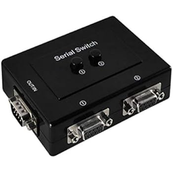 Amazon.com: 2 Port Serial 9pin Manual Switch Selector Box 2-way RS232 ...