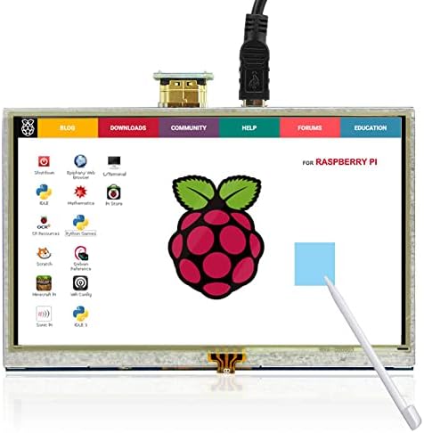 سعر ELECROW 5 Inch Raspberry Pi Screen Touchscreen 800x480 TFT LCD ...