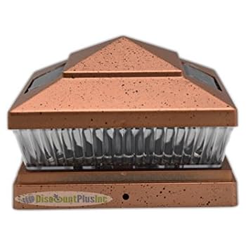Moonrays 91268 Solar-Powered Post Cap LED Light for 6 by 6 Posts ...