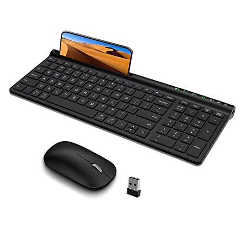 Mua Wireless Keyboard and Mouse Combo Rechargeable, EDJO 2.4GHz Compact ...