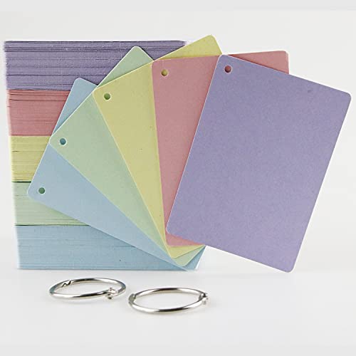 Large Colored Index Note Cards - 2.5x7.4 Inch Blank Note Cards Index ...