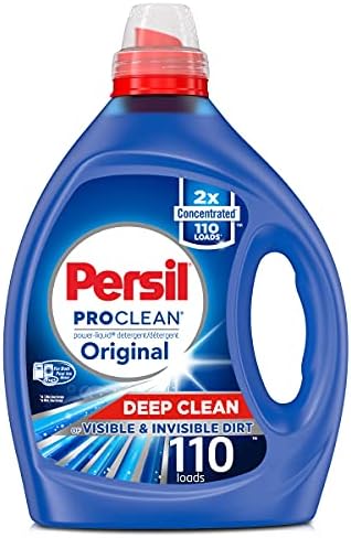Persil Liquid Laundry Detergent, ProClean Scent, 2X Concentrated, 110 ...