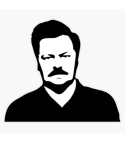 Ron Swanson Zwart En Wit Nick Offerman, AKA Ron Swanson From Parks And