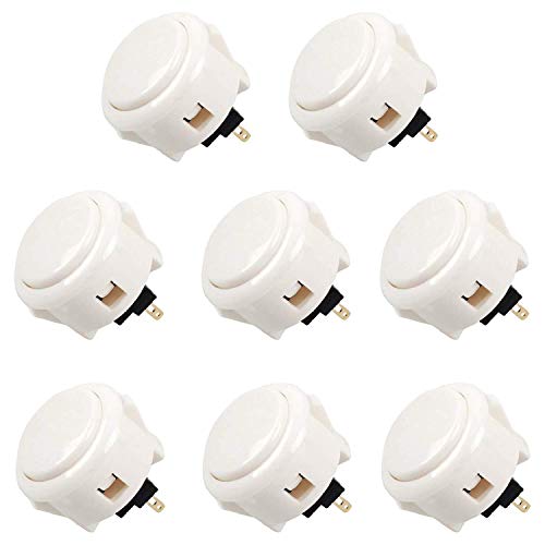 Sanwa 8 pcs OBSF-30 Original Push Button 30mm - for Arcade Jamma Video ...
