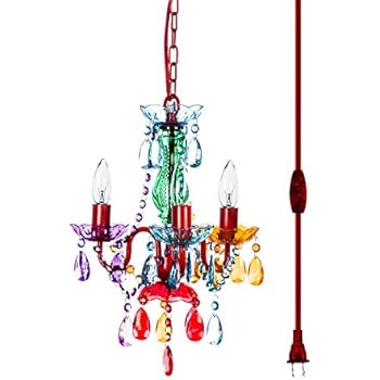 The Original Gypsy Color 3 Light Mini Plug-in Gypsy Chandelier for H16 ...