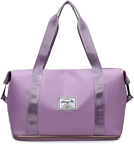 Large-Capacity Folding Travel Bag, Weekender Bag with Expandable Space ...
