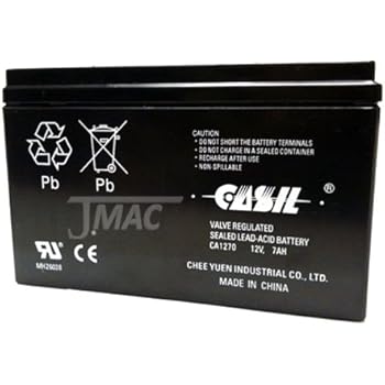 Amazon.com: CASIL 12V 7AH CA1270 Sealed Lead Acid (SLA) Battery for ...