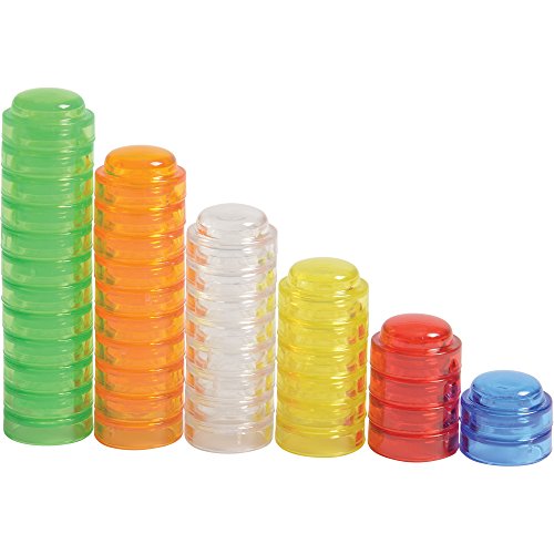 Constructive Playthings Translucent Stackable Math Counters (500-Piece ...