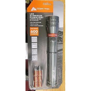 Ozark Trail Ultra Bright 250 Lumens Aluminum Flashlight LED - - Amazon.com