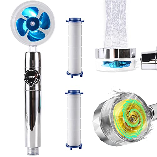 Upgraded Propeller High Pressure Shower Head, 360 Power Turbo Spa ...
